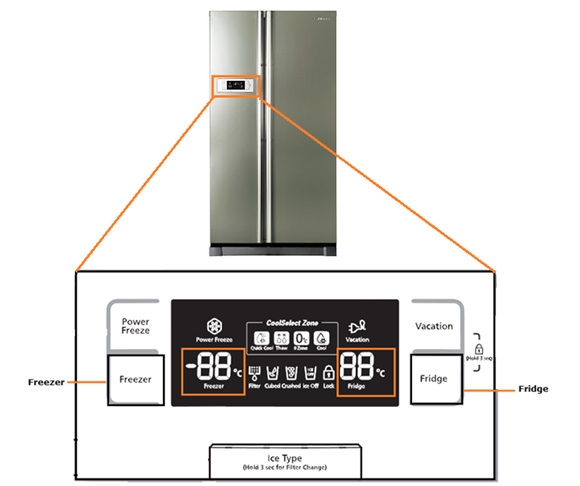 Setting the Temperature in Samsung Frost Free Refrigerator | Samsung ...